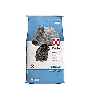 Purina | Fibre3 Rabbit Feed | All Lifestages | 50 Pound (50 LB) Bag