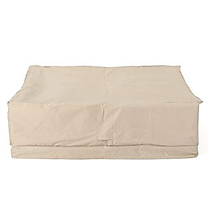 Christopher Knight Home Shield Outdoor Waterproof Fabric Chat Set Cover, Beige