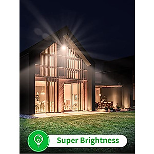 Viugreum 300W LED Flood Light, 24000LM 3000K Warm White, Slim Outdoor Floodlight, IP66 Waterproof Security Lights, Landscape Wall Lights for Garage, Garden, Lawn, Yard, Playground