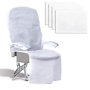 Disposable Seat Covers and Armrest Covers for Airplane Railways, Train, Bus, Office,Movie Theatre and Taxi,Eco-Friendly/Recyclable/Portable Non-Woven Seat Surface Protective Pad (Pack of 4)