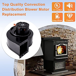 Criditpid Replacement 3-21-33647 & 3-21-22647 Distribution Blower Fan for Harman P68, P61, P43, P38, Advance, Accentra 52i Pellet Stoves.
