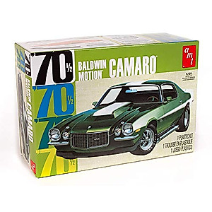 AMT Baldwin Motion 1970's Chevy Camaro 1:25 Scale Model kit (Molded in Dark Green)