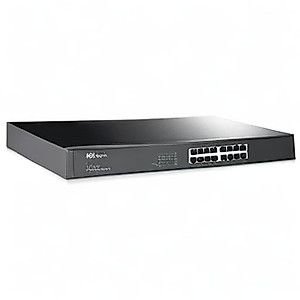 TP-Link 2KA4944 TL-SG1016 10/100/1000Mbps 16-Port Gigabit 19-inch Rackmountable Switch, 32Gbps Capacity (Renewed)