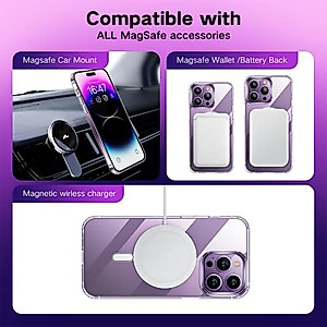 ANNGELAS Magnetic Case for iPhone 14 Pro Max Case Protective-Compatible with Magsafe for iPhone Pro Max 14 Case for Women Men,6.7 inch, Crystal Clear