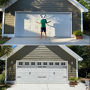 Garage Door Accents Magnetic Handle Hinges Kit Faux Garage Hardware Kit Creative Magnets Garage Door Hardware Decoration