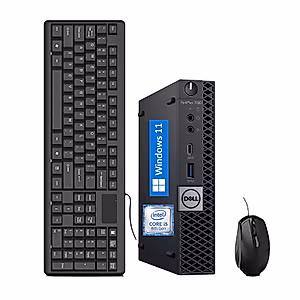 Dell Optiplex 7060 Mini PC Desktop, Micro Computer w/Intel Core i5-8500T 3.5GHz, 16GB RAM, 512GB SSD, WiFi, Bluetooth, Windows 11(Renewed)