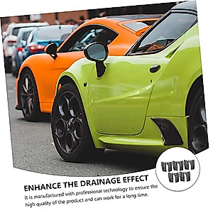 Vaguelly 10pcs roof gutter rv parts abs Vehicle Rainwater Diverter remolque para autos car gutter spouts Car Roof Rainwater Diverter Rainwater Diversion Slot Auto Parts dripping water