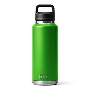 YETI Rambler 46 oz Bottle, Vacuum Insulated, Stainless Steel with Chug Cap, Canopy Green