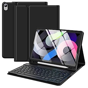 TaIYanG for iPad Air 11 inch M2 Case with Keyboard 10.9 inch for iPad Air 5 2022/iPad Air 4th Gen Keyboard Case with Pencil Holder, Wireless Keyboard for iPad Air 11 2024/iPad Air 5/4