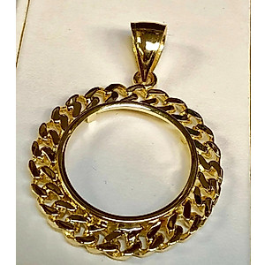 TEX 14k Yellow Gold Pendant, 1/2oz US American Eagle Coin, Approx 25g