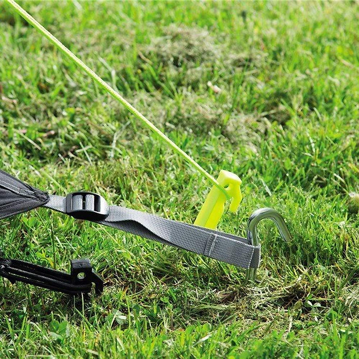 OK5STAR 9 Inch Galvanized Tent Stakes Metal Tent Pegs, Heavy Duty Steel Yard Camping Stakes Tarp Hooks Inflatables Outdoor Decorations, 25 Pack