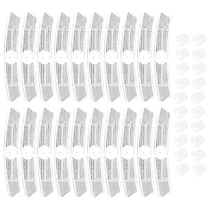 Veemoon 20pcs Bicycle Reflector Reflective Signs Night Cycling Reflectors Bike Reflectors for Night Riding Compact Wheel Reflectors Spoke Lights Car White Plastic Replaceable Bumper Strip