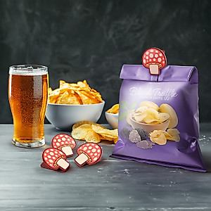 Genuine Fred SHROOMATES, Mushroom Bag Clips, Set of 4