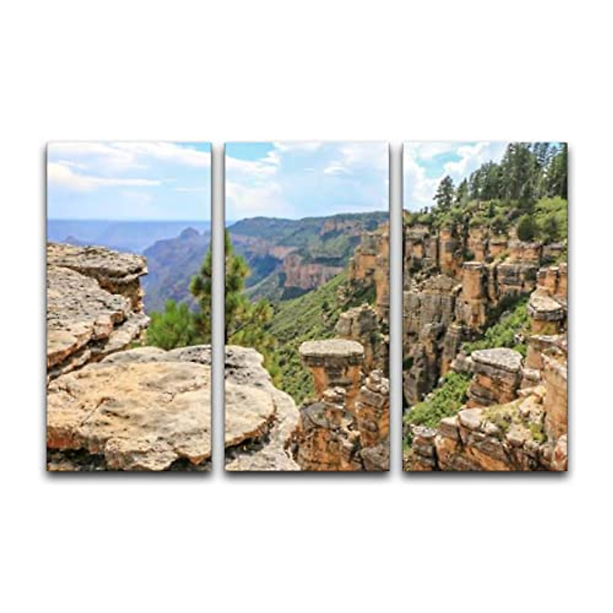 3 Panels Wall Art Pictures Point Sublime Trail View Modern Canvas Print Paintings Artwork Framed Posters for Office Home Decor Ready to Hang