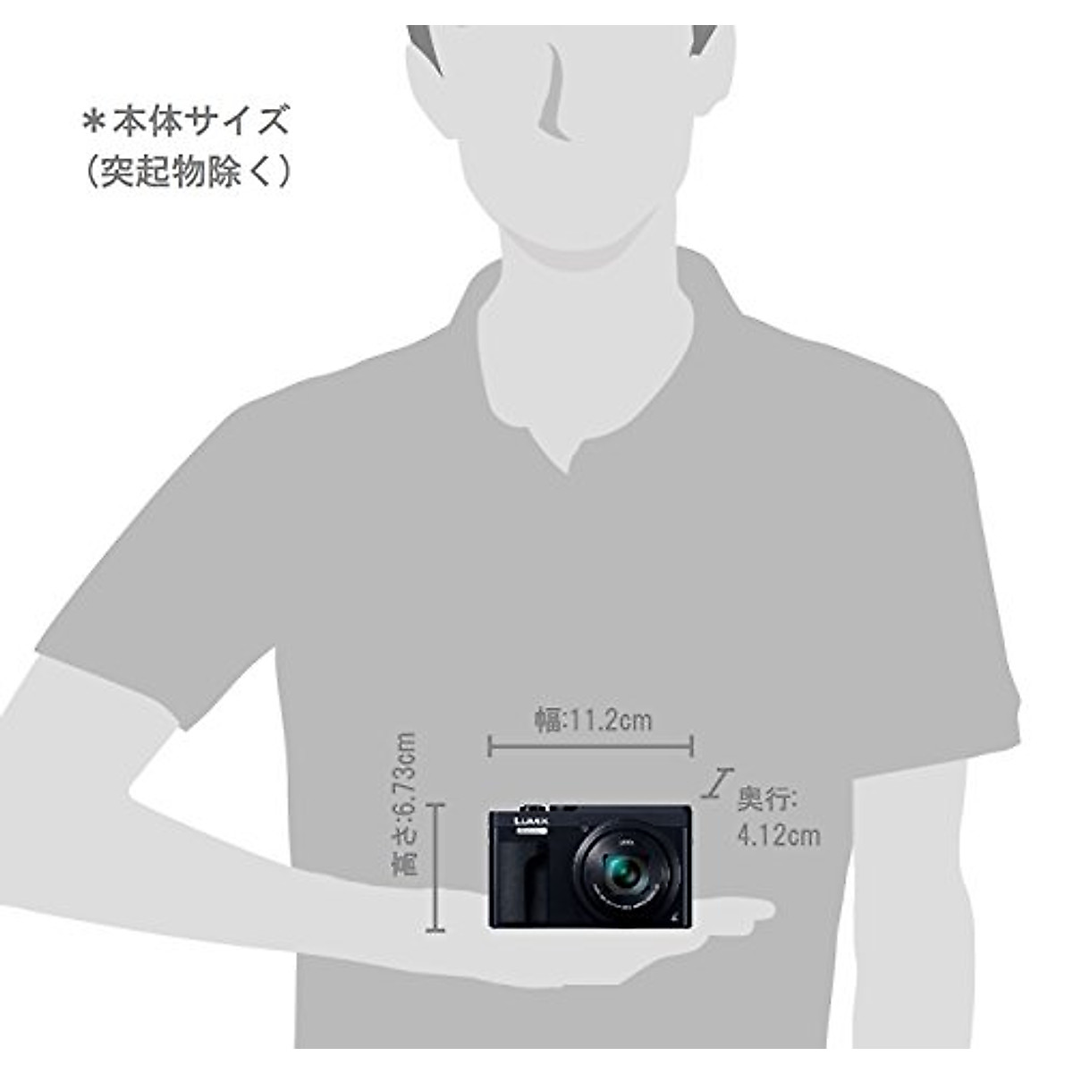 Panasonic Compact Digital Camera Lumix TZ90 Optical 30 times Black DC-TZ90-K(Japan Import-No Warranty)