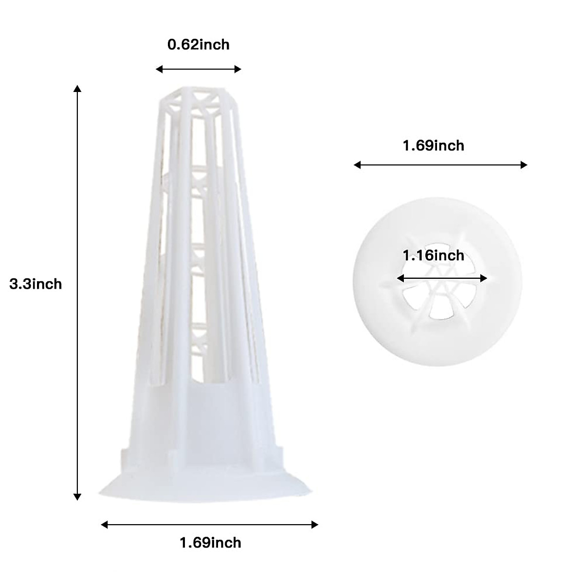 Lawdiey 30 Pack Grow Baskets, Replacement Grow Baskets Compatible with Hydroponic Growing System,Durable Plastic Plant Growing Containers