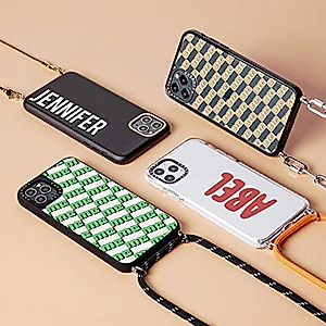 CASETiFY Impact Crossbody Sling Case for iPhone 11 Pro - You are Exactly - White w/Black Dots String