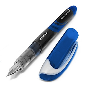 Zebra Fuente - Disposable Fountain Pen - One of Each Coloured Ink - Pack of 7