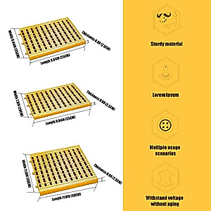 ZHAIHUA Drain Strainers,Resin Plastic Strainers,Plastic Grate,Speed Channel Grate,Sewer Cover Grates,Drain Sewer Cover,Plate Grid Rainwater Grate Rectangular Well Cover,Trench Drain System, Garden