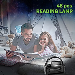 10000mAh Solar Radio, Crank Radio, Emergency Radio, NOAA/AM/FM Weather Radio, USB Type-C Charging,Dynamo Radio,Polymer Battery,Torch & LED Reading Light, SOS Alarm,Compass for Camping