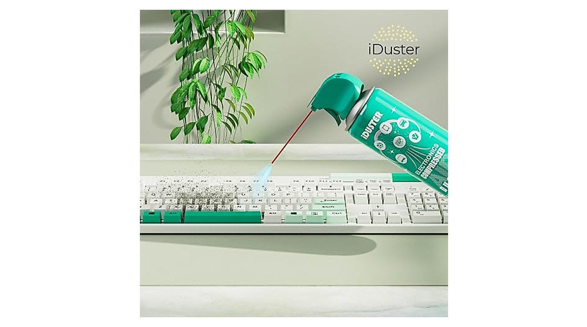 iDuster Disposable Compressed Air Duster, Computer Keyboard Cleaner,3 ...