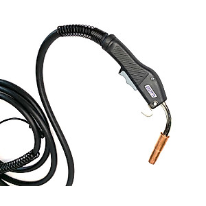 Techniweld Mig Star 400Amp 15Ft Mig Gun Tweco Compatible with Miller Plug and Contact Tips Bundle (.035)