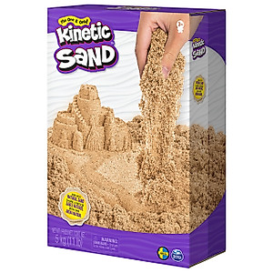 Kinetic Sand, 11lb (5kg) Natural Brown Bulk Play Sand for Arts and Crafts, Sandbox, Moldable Sensory Toys for Kids Ages 3 and up