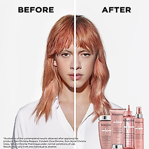 Kerastase Chroma Absolu Chroma Respect Shampoo Riche | For Sensitized or Damaged Color-Treated Hair | Protects and Nourishes | Medium To Thick Hair | With Lactic Acid | 2.7 Fl Oz