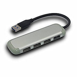 USB Extender Four-Port HUB3.0 Splitter Four-in-one Expansion Dock Aluminum Alloy OTG hub (Champagne Gold)