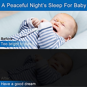 Magnetic Blackout Blind Curtains 100% Blackout Shades, Travel Blackout Window Covers with Suction Cups and Magnetic Closure, Temporary Window Shades for Baby Nursery, Bedroom, Travel (157"x57")