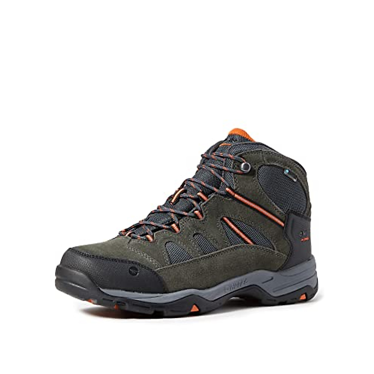 HI-TEC Men's Wide Fit Bandera II Water Proof Mens Boots in Charcoal/Graphite/Burnt Orange in Size UK 8 (EU 42/US 9)