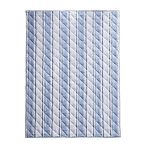 Levtex Baby - Little Sport Toddler Bed Set - Navy, Blue, Taupe, Orange - 5 Piece Set Includes Reversible Quilt 42"x57", Fitted Sheet 28"x52", Flat Sheet 45" x60in, Pillow Case 20"x26", Pillow 10"x12"