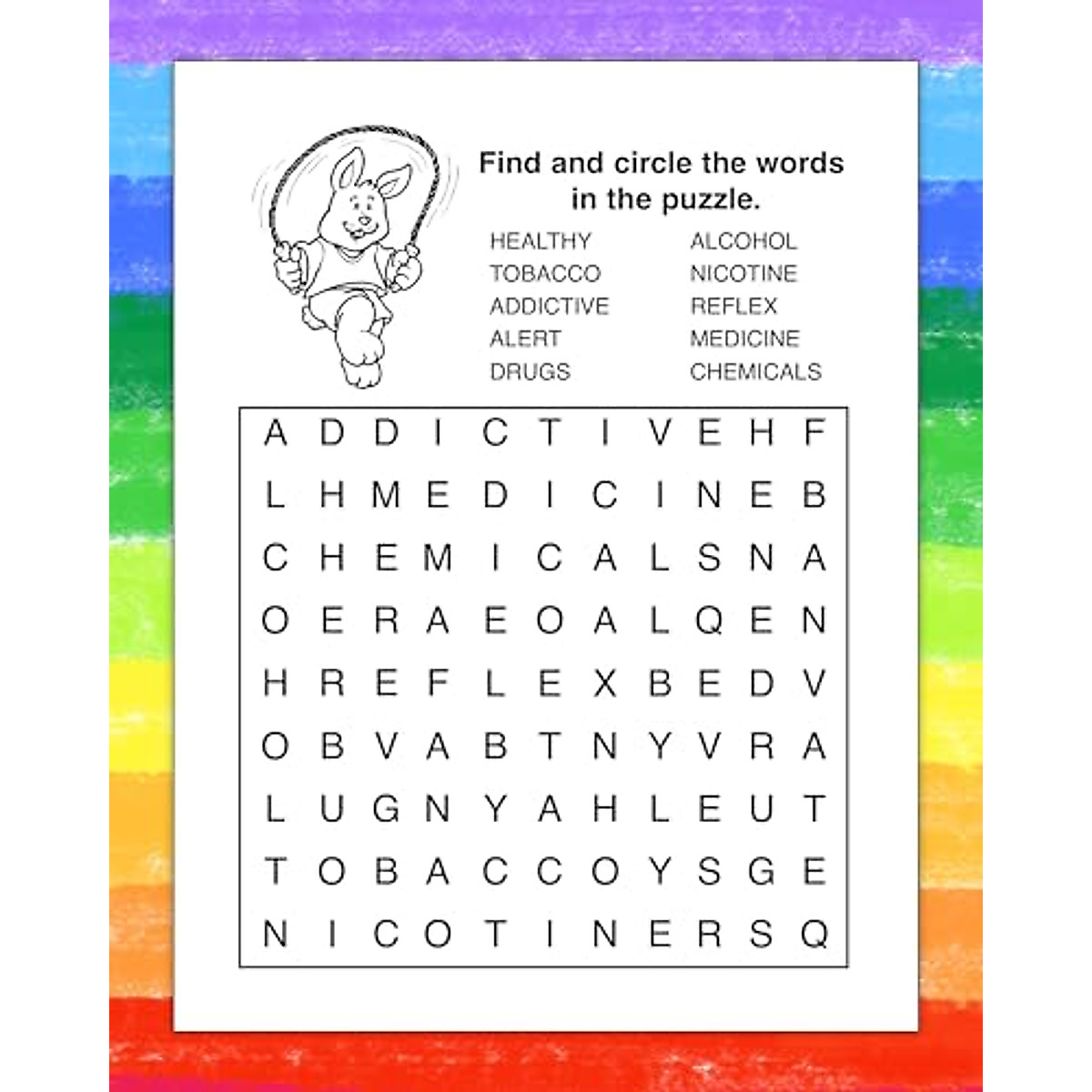 ZOCO - Drug Use Prevention - Educational Coloring Books (25 Bulk Pack, Without Crayons) - Community Outreach, Stay Drug Free Safety Handouts for Children - Games, Puzzles, Activities for Kids