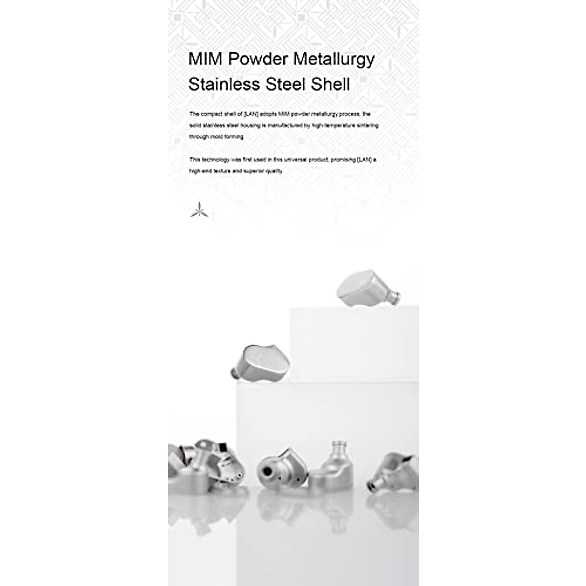 Moondrop LAN HiFi Earphone Wired Earbuds IEM with 0.78mm 2Pin Detachable Cable Earbuds