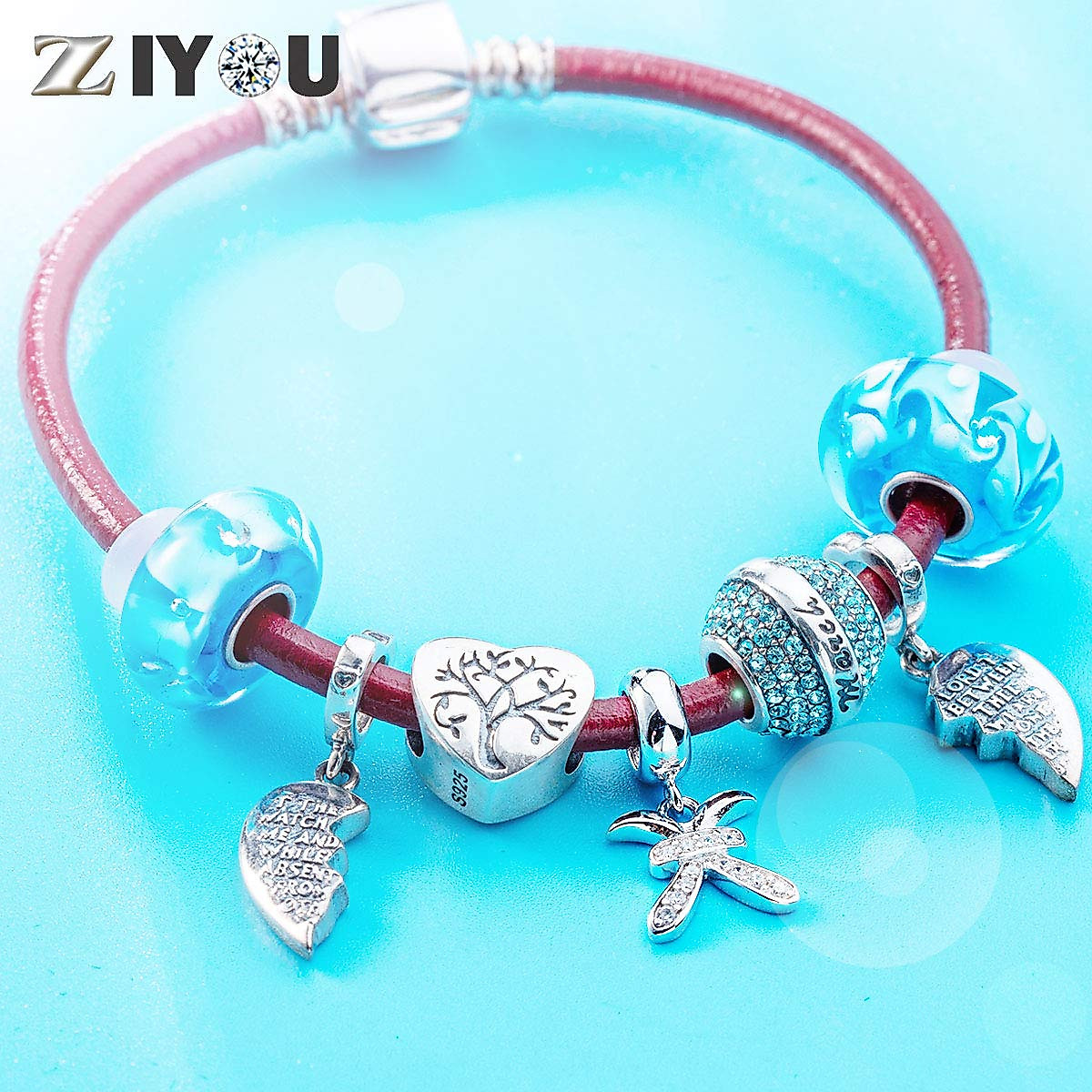 Pisces Zodiac Sign Dangling Charms Fit Pandora Birthday Bracelets - 925 Sterling Silver Constellation/Horoscope Necklace Pendants Beads, Gifts for Boyfriend/Girl/Christmas