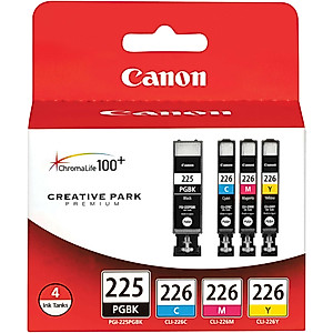 Canon PGI225/CLI226 Color Multi Pack Compatible to iP4820, MG5220, MG5120, MG6120, MG8120, MX882, iX6520, iP4920, MG5320, MG6220, MG8220, MX892