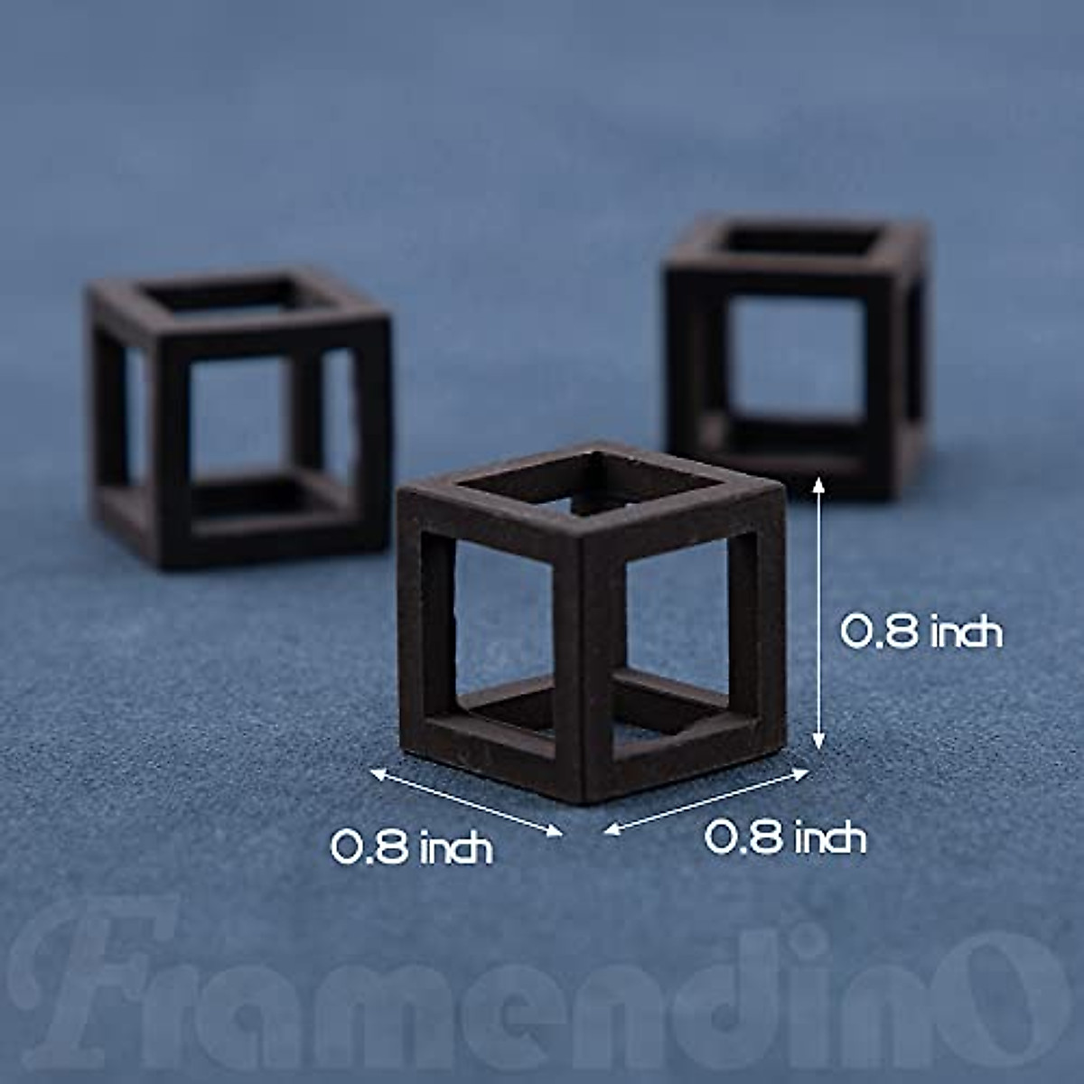 Framendino, 5 Pack Cube Ceramic Aquarium Shelter Shrimp Hideaway Breeding Cave Cubic Hideout Underwater for Small Fish Shrimp Crayfish Breeding Tank Decor Ornament