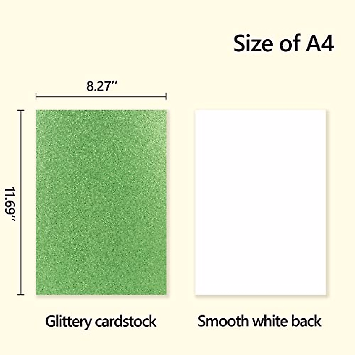 Glitter Cardstock Paper, 60 Sheets 20 Colors, Colored Cardstock for Cricut, Premium Glitter Paper for Crafts, A4 Glitter Card Stock for DIY Projects, Sparkly Paper for Card Making, 250 GSM