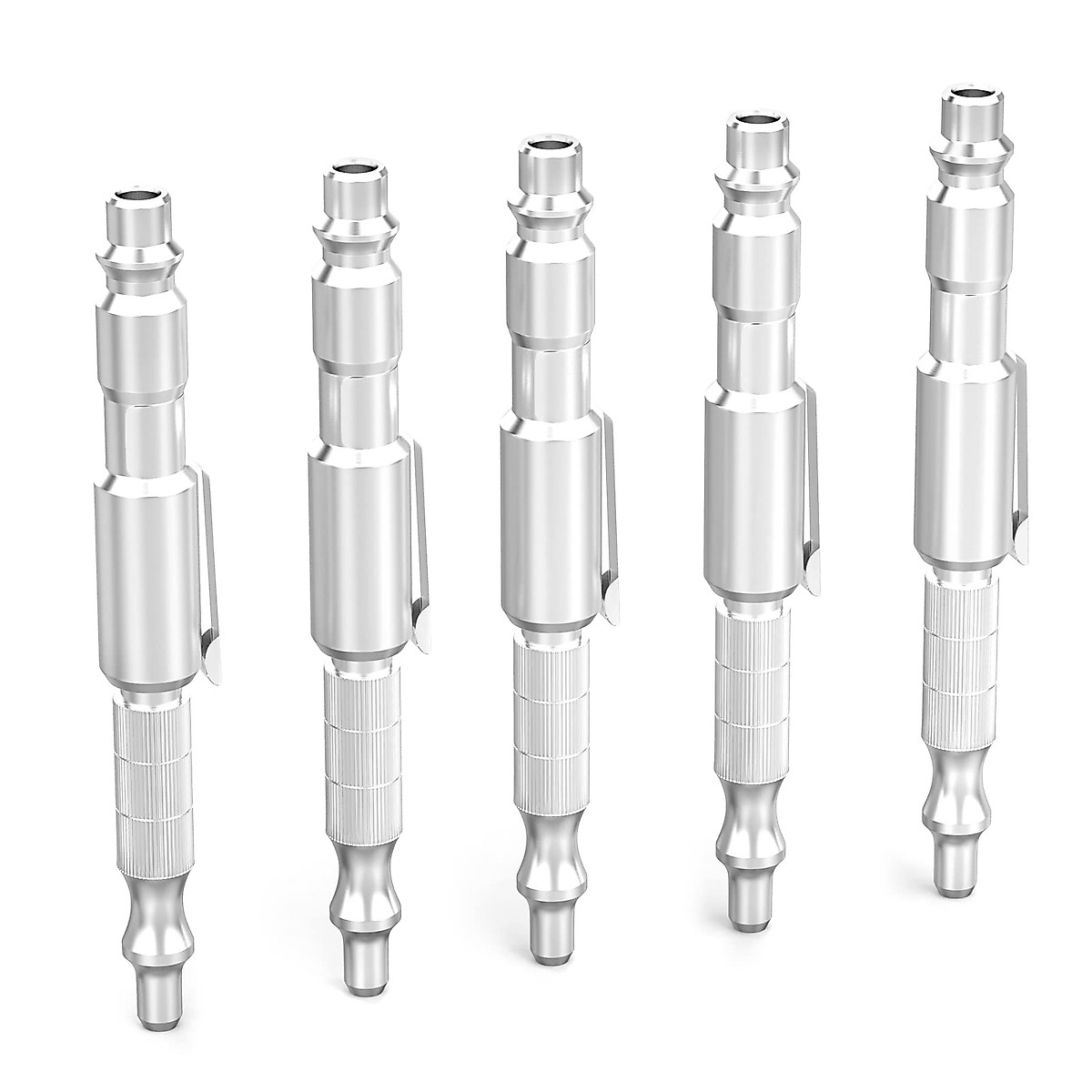 GASHER 5PCS Adjustable Pocket Air Blow Gun with 1/4" I/M Type Plug