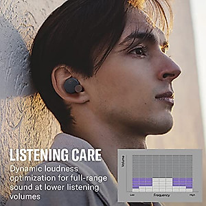 YAMAHA TW-E7B True Wireless Earbuds with Bluetooth 5.2, Active Noise Cancelling, True Sound, Qualcomm CVC Clear Voice Capture, Advanced Listening Care and IPX5 Water Resistant for Sport (Black)