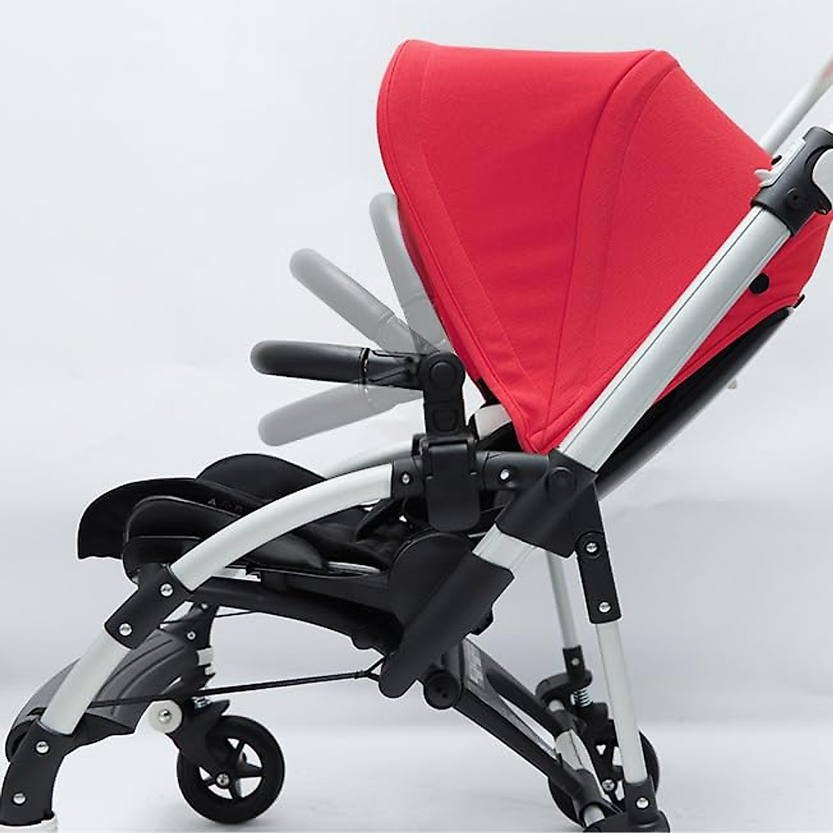 Stroller Handlebar Console Adjustable Armrest Bumper Bar Compatible with Bugaboo Bee 3 Bee 5 Bee 6 Baby Strollers (Artificial Leather)