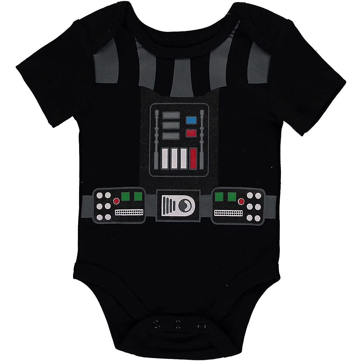 Star Wars Baby Boys' Short Sleeve Bodysuit Five Pack - Star Wars Baby Clothes One Piece Multipack Featuring Baby Yoda, Chewbacca, Boba Fett, R2-D2, and Darth Vader