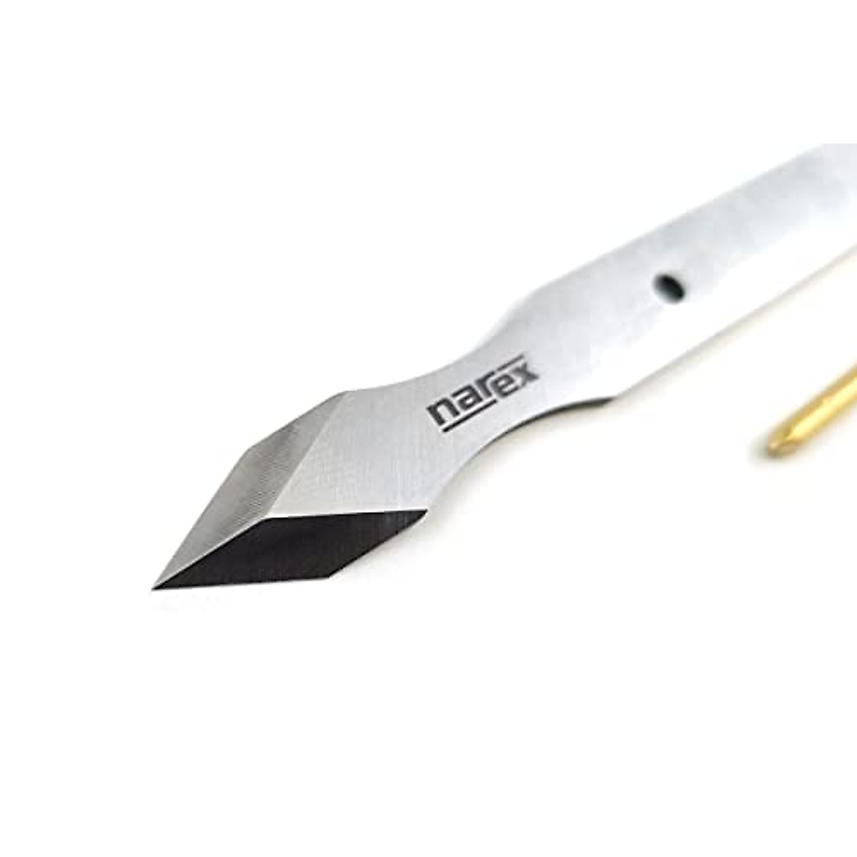 Narex Unhandled Dual Bevel Marking Knife Kit with Finger Indents Stainless Steel Blade (0.100" Thick Blade)