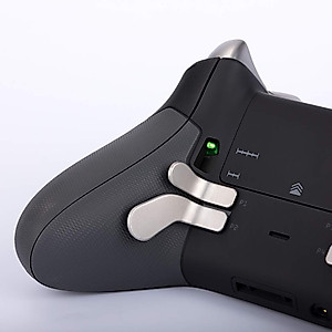 TOMSIN Xbox Elite Controller Series 2 and Series 1 Paddles,Metal Stainless Steel Paddles for Xbox One Elite 2 &1 Controller,Xbox Controller Elite 2 Core Accessories(2 Medium & 2 Mini) (Silver)