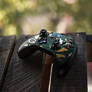 Skinit Decal Gaming Skin Compatible with Xbox One Controller - Officially Licensed NFL Green Bay Packers Tropical Print Design