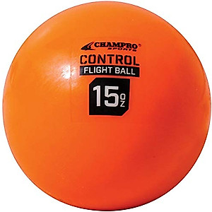 CHAMPRO Control Flight Ball, 15 oz, 4 Pack, Orange (CBB92)