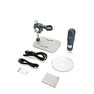 Celestron MicroDirect 1080p HD Handheld Digital Micro Viewing Digital Microscope, Grey (44316)