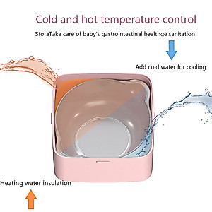 Cream Kids Baby Silicone Suction Plate,Bowl,Spoon,Fork and Baby Food Scissors 5 Piece Set with - BPA Free -Great Kids Food Gift Pack(Macaron Light Blue)