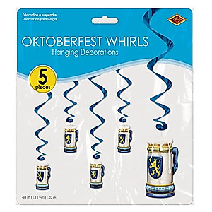 Beistle Oktoberfest Whirls, 40", Multicolored