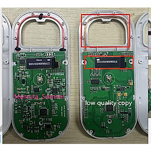Manruta Pet ID Microchip Scanner and Reader Portable for Dogs and Cats ,134.2khz FDX-B ISO 11784/11785 with Microchip Collar Tag Gift